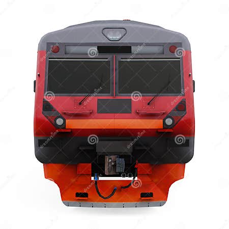 Commuter Train Isolated stock illustration. Illustration of electric ...