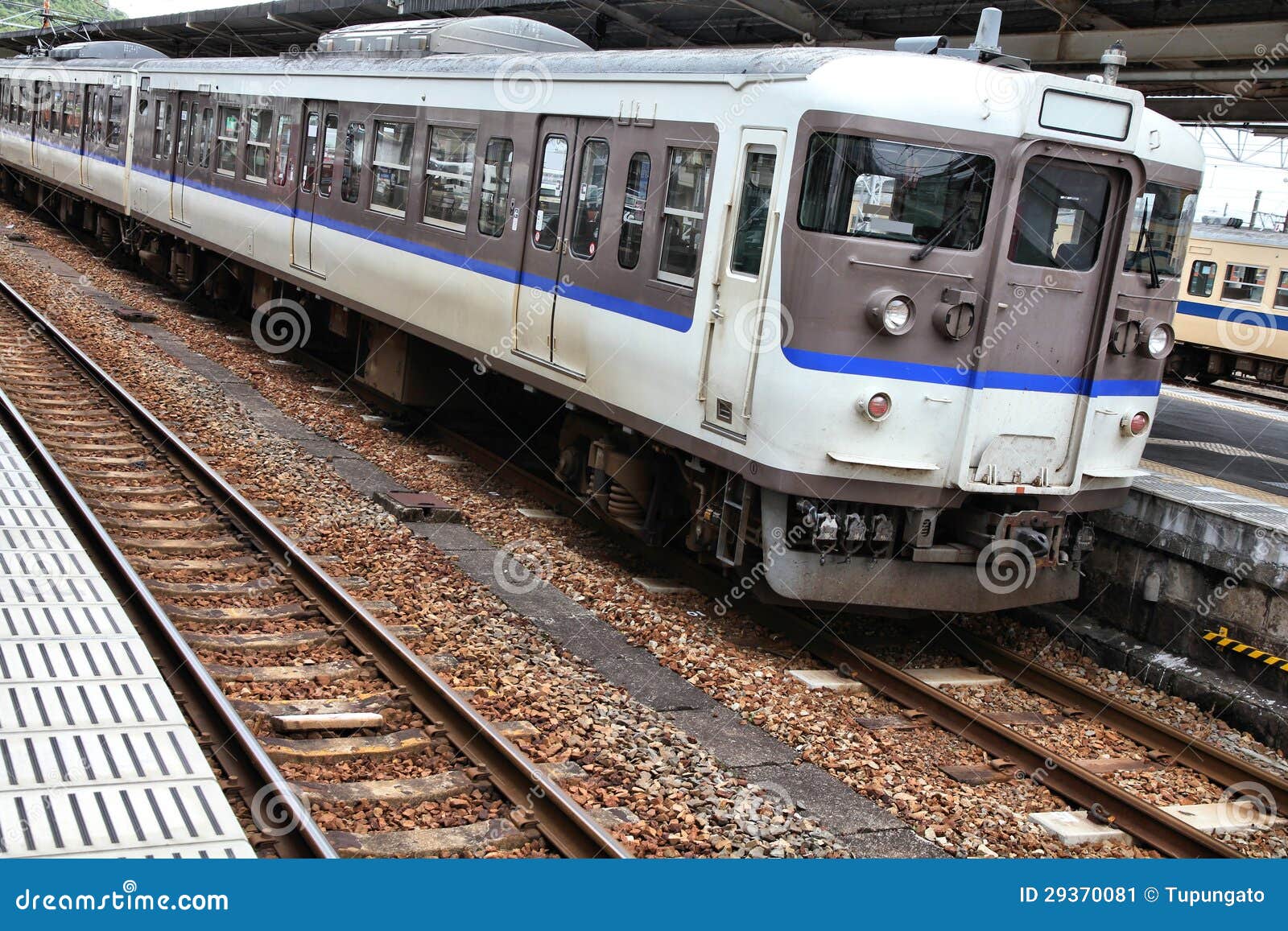 Commuter train in Japan stock image. Image of technology - 29370081