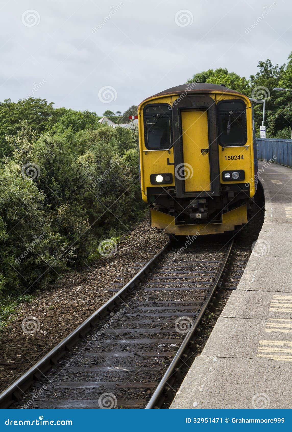 Commuter train stock image. Image of transportation, track - 32951471