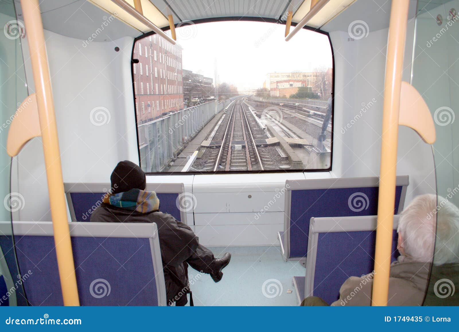 Commuters on metro train stock image. Image of tracks - 1749435