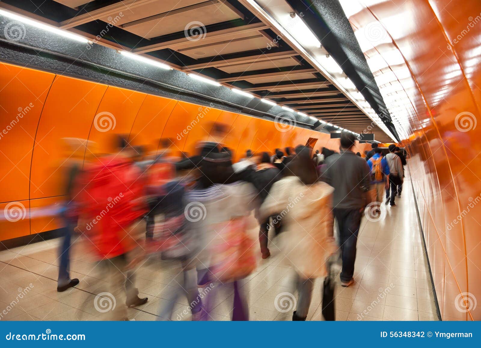 Commuters in subway stock photo. Image of platform, hong - 56348342