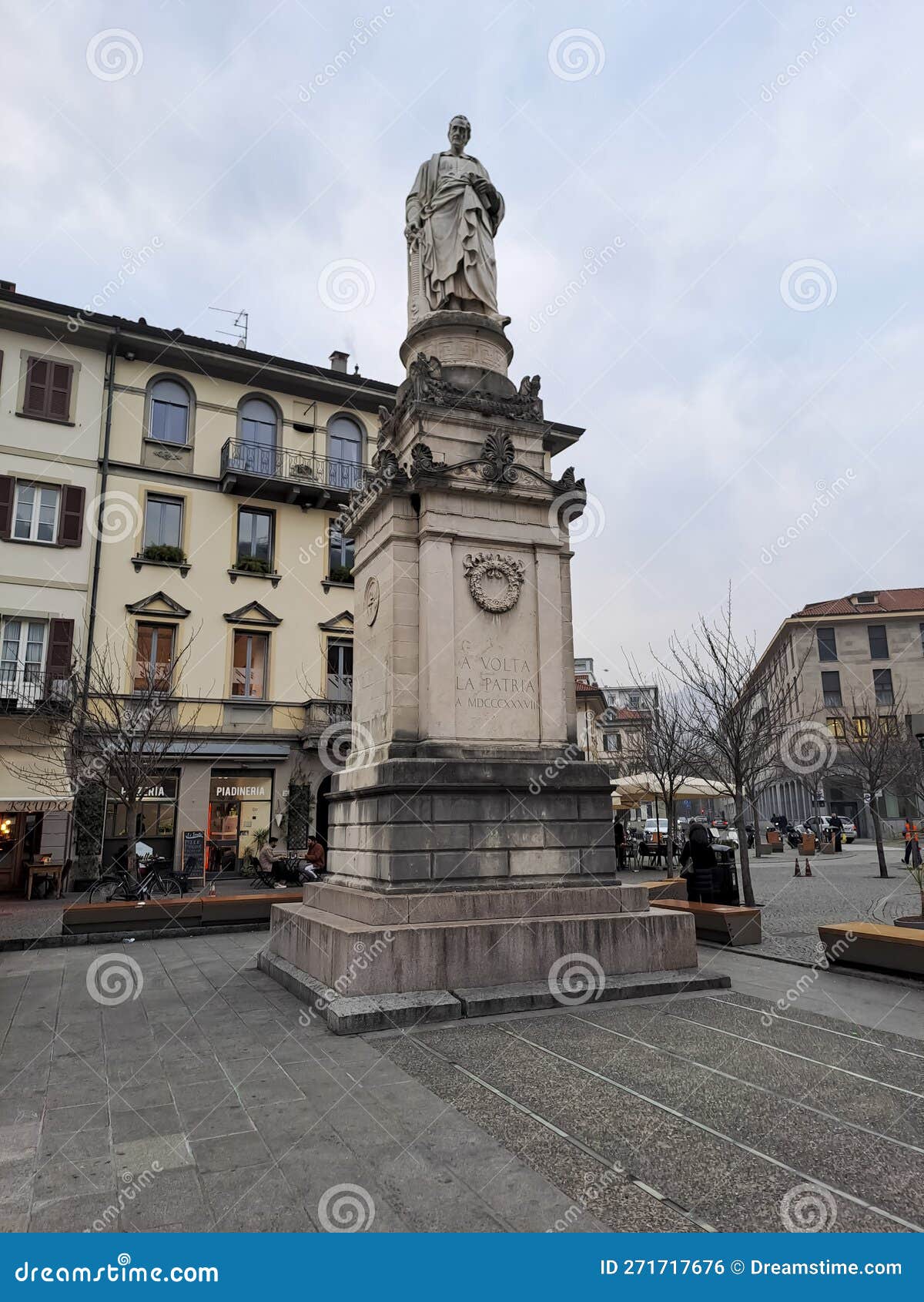 Monument To Alessandro Volta in Como Editorial Photo - Image of volta ...