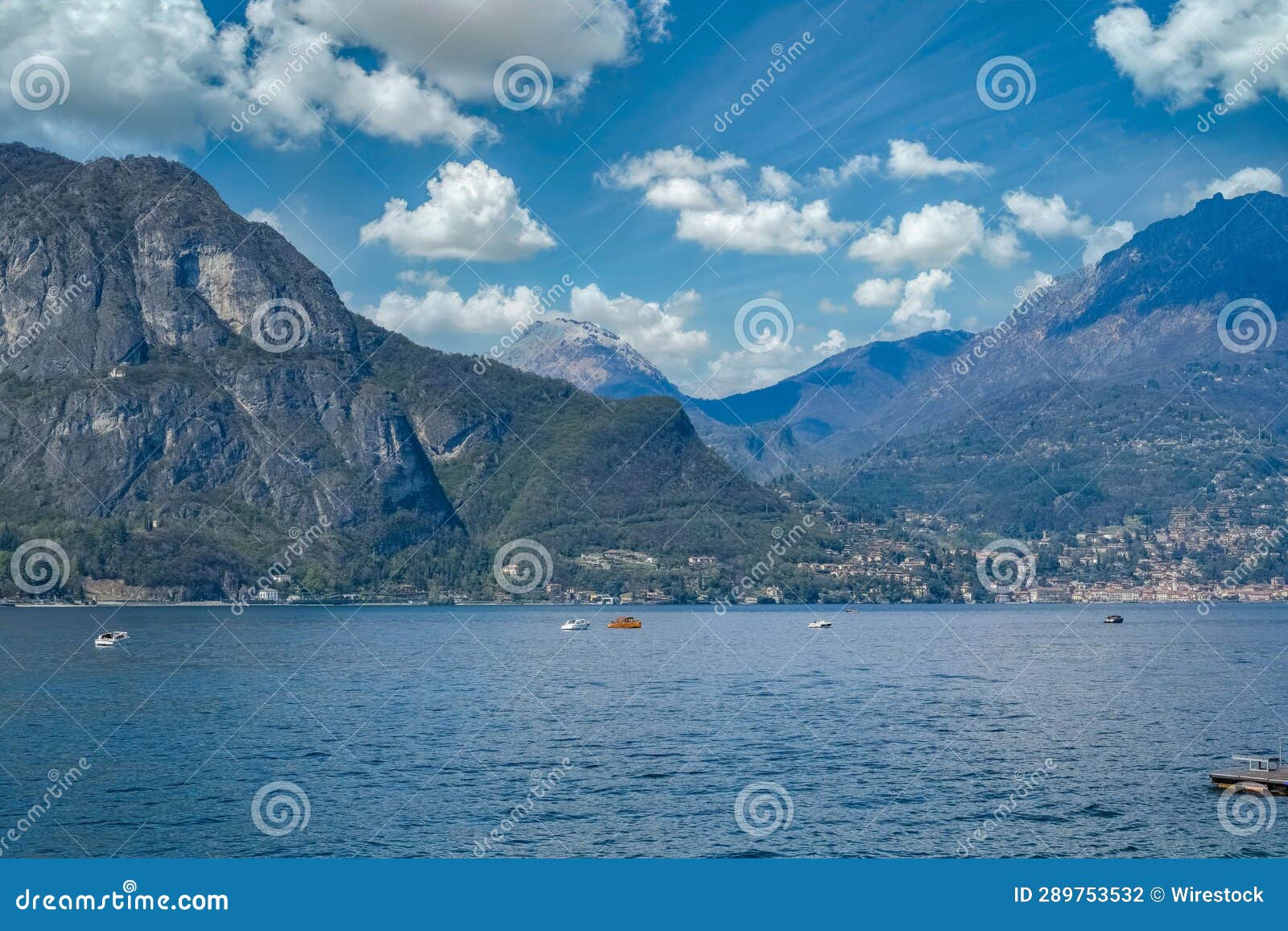 The Como Lake, in Italy, Beautiful Landscape Stock Photo - Image of ...