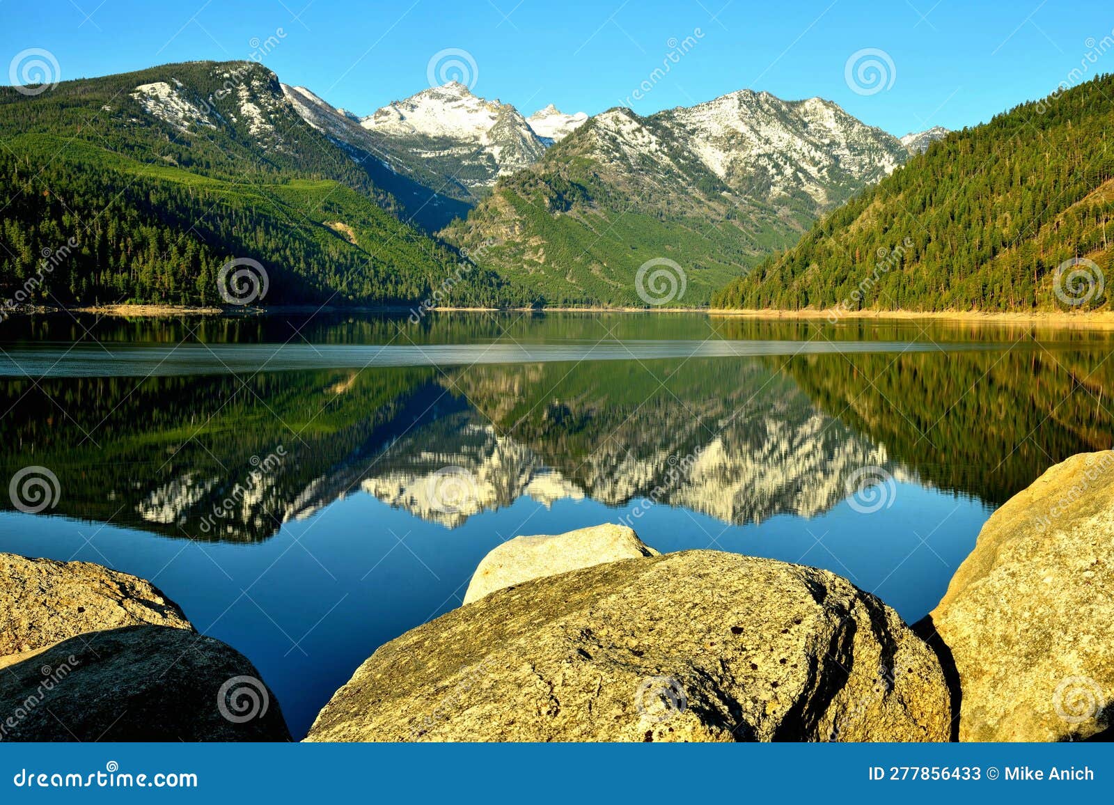 Como Peaks, Bitterroot Mountains, Montana. Stock Image - Image of ...