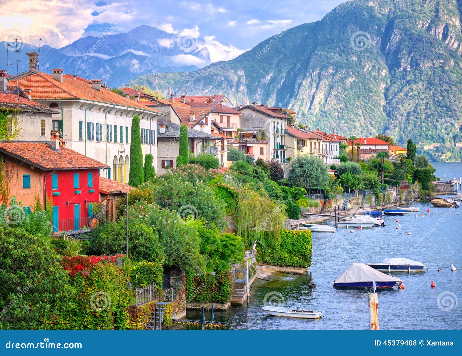 Como See, Italien stockfoto. Bild von haus, mailand, alpin - 45379408