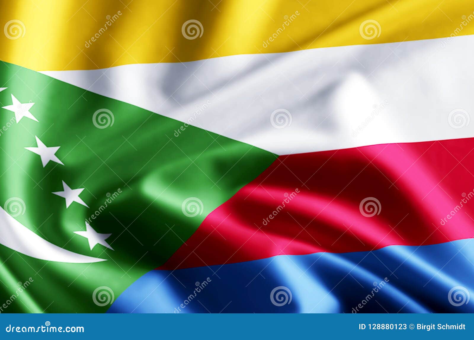Comores flag illustration stock illustration. Illustration of flag ...