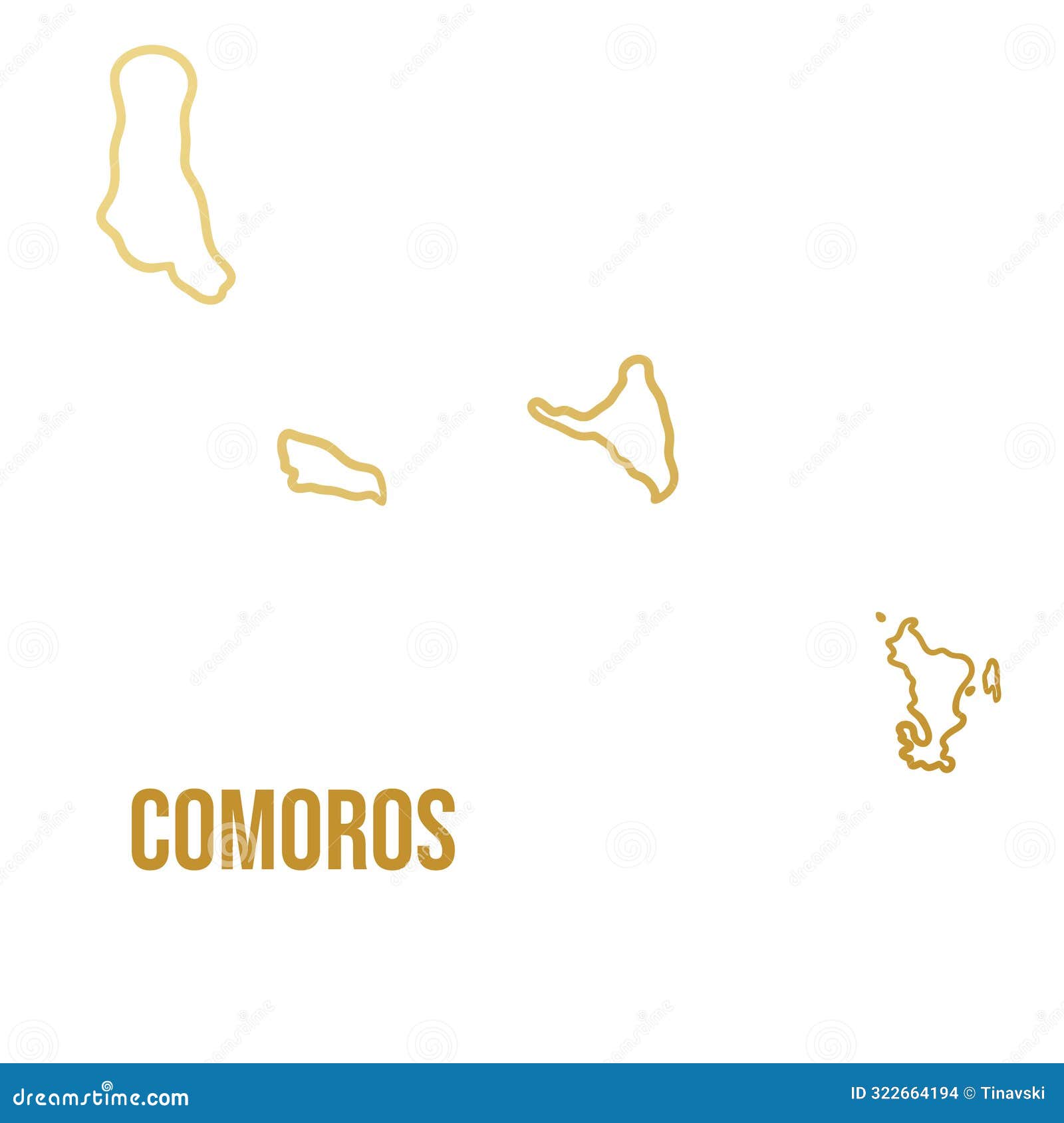 Comoros Map Vector Illustration | CartoonDealer.com #27673840