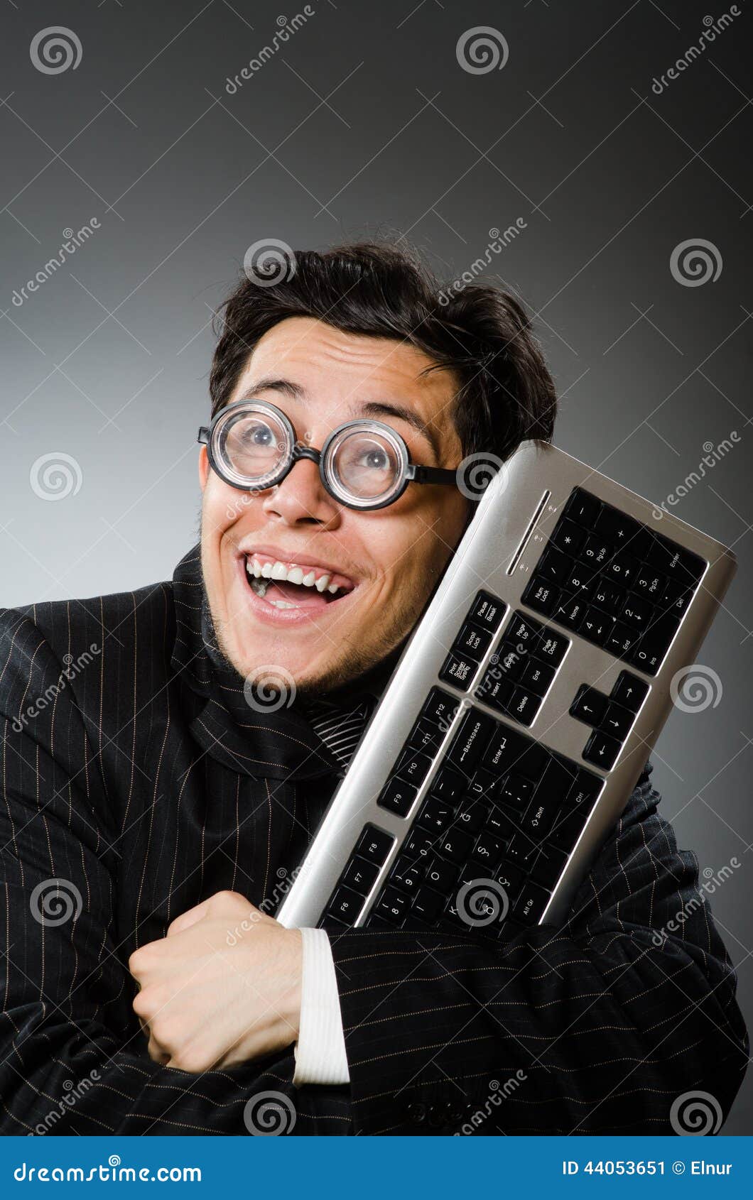 Comouter Geek with Computer Stock Image - Image of hacker ...