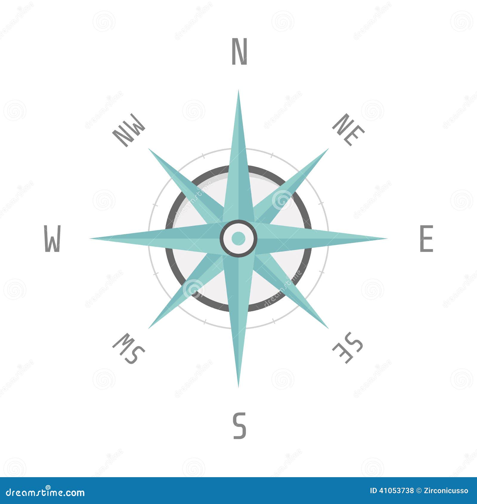 Compás azul stock de ilustración. Ilustración de aislado - 41053738