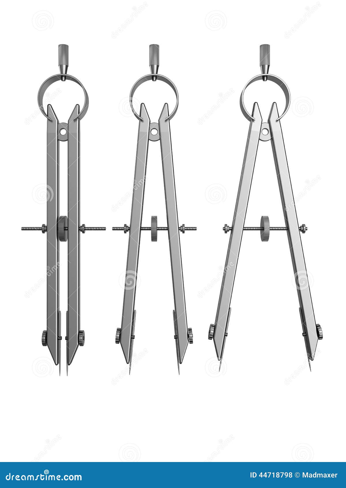 Compás de dibujo 3d stock de ilustración. Ilustración de medida - 44718798