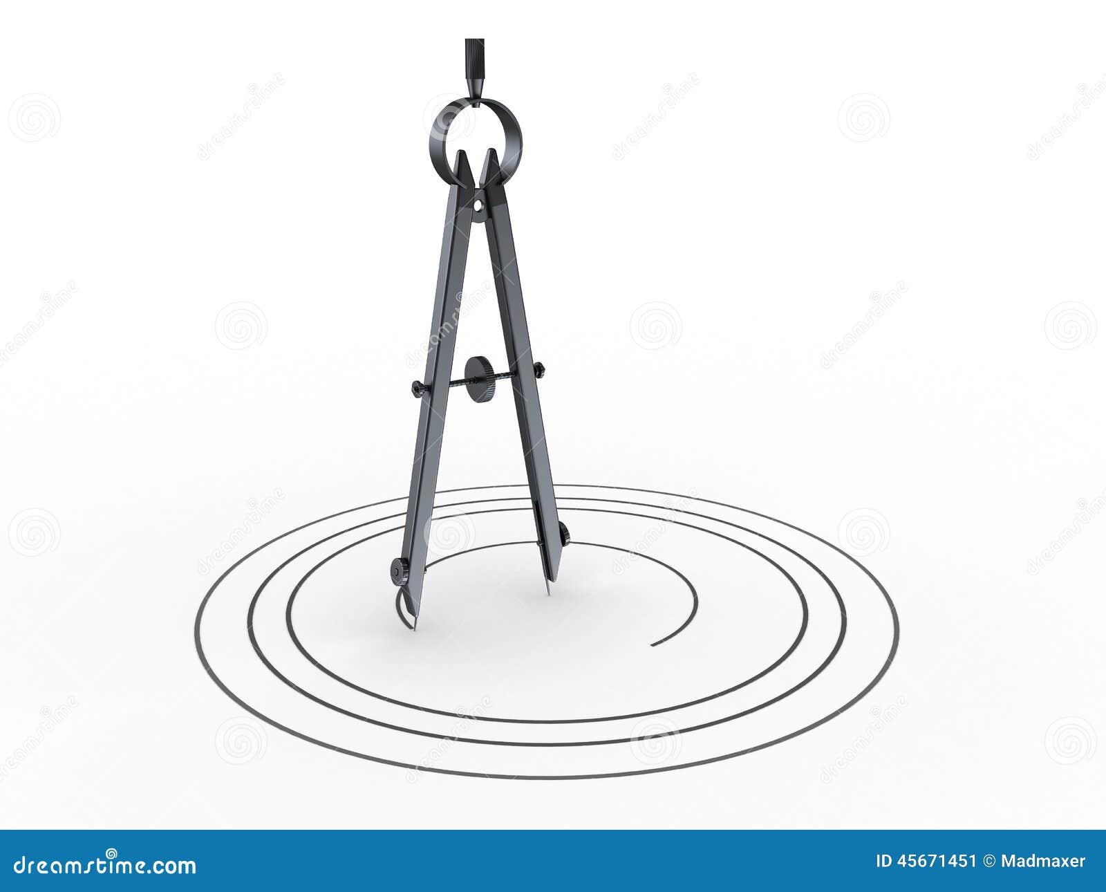 Compás De Dibujo Del Círculo Stock de ilustración - Ilustración de ...