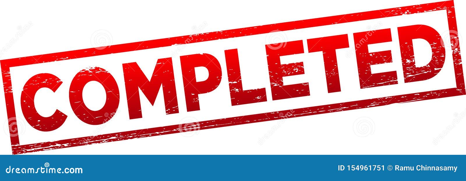 Completed stamp stock vector. Illustration of finished - 154961751