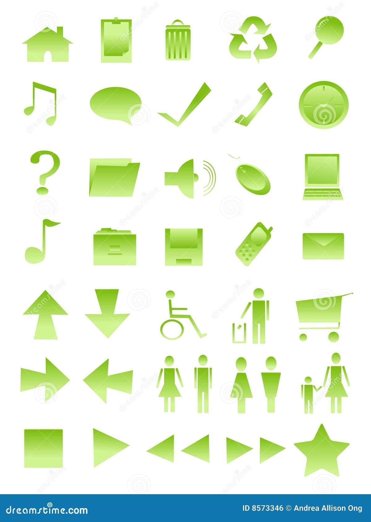 Comp icons stock vector. Illustration of communication - 8573346