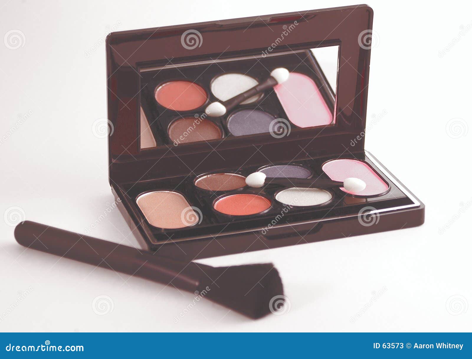 Compact stock image. Image of mirror, blush, compact, brush - 63573