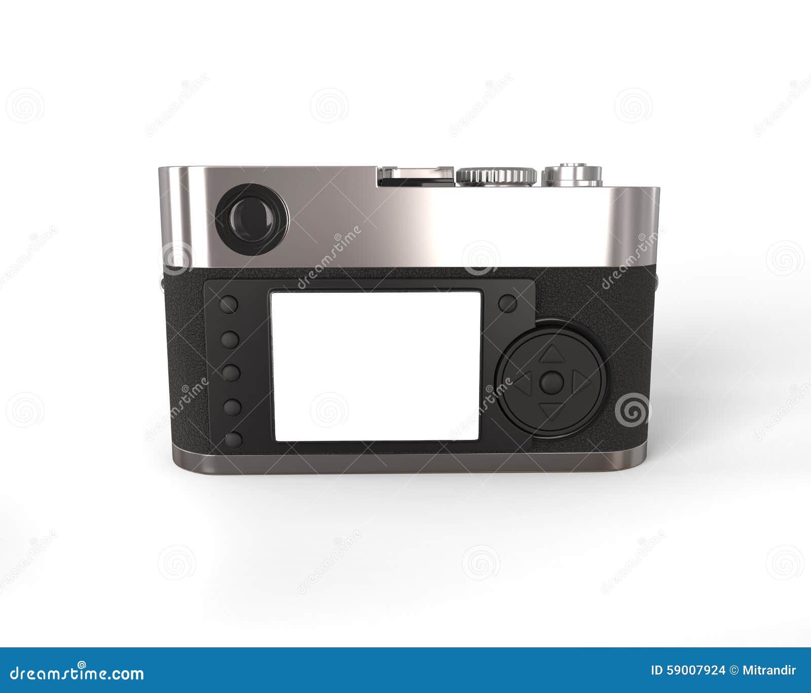 Compact camera - back view stock photo. Image of lens - 59007924