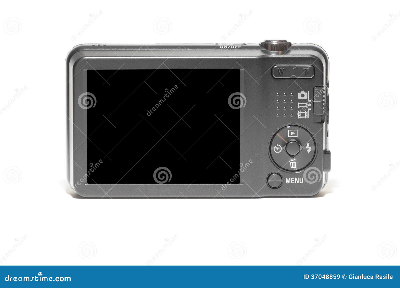 Compact Camera with Black Display Stock Image - Image of perspective ...