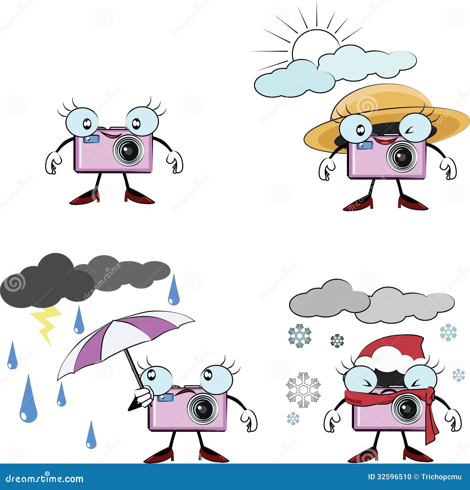 Compact camera cartoon stock vector. Illustration of compact - 32596510