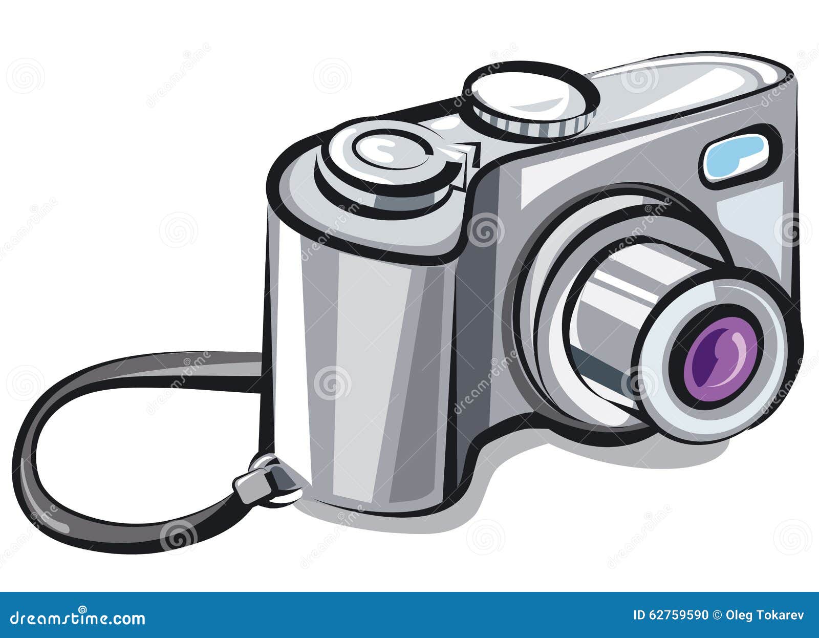 Compact camera stock illustration. Illustration of small - 62759590