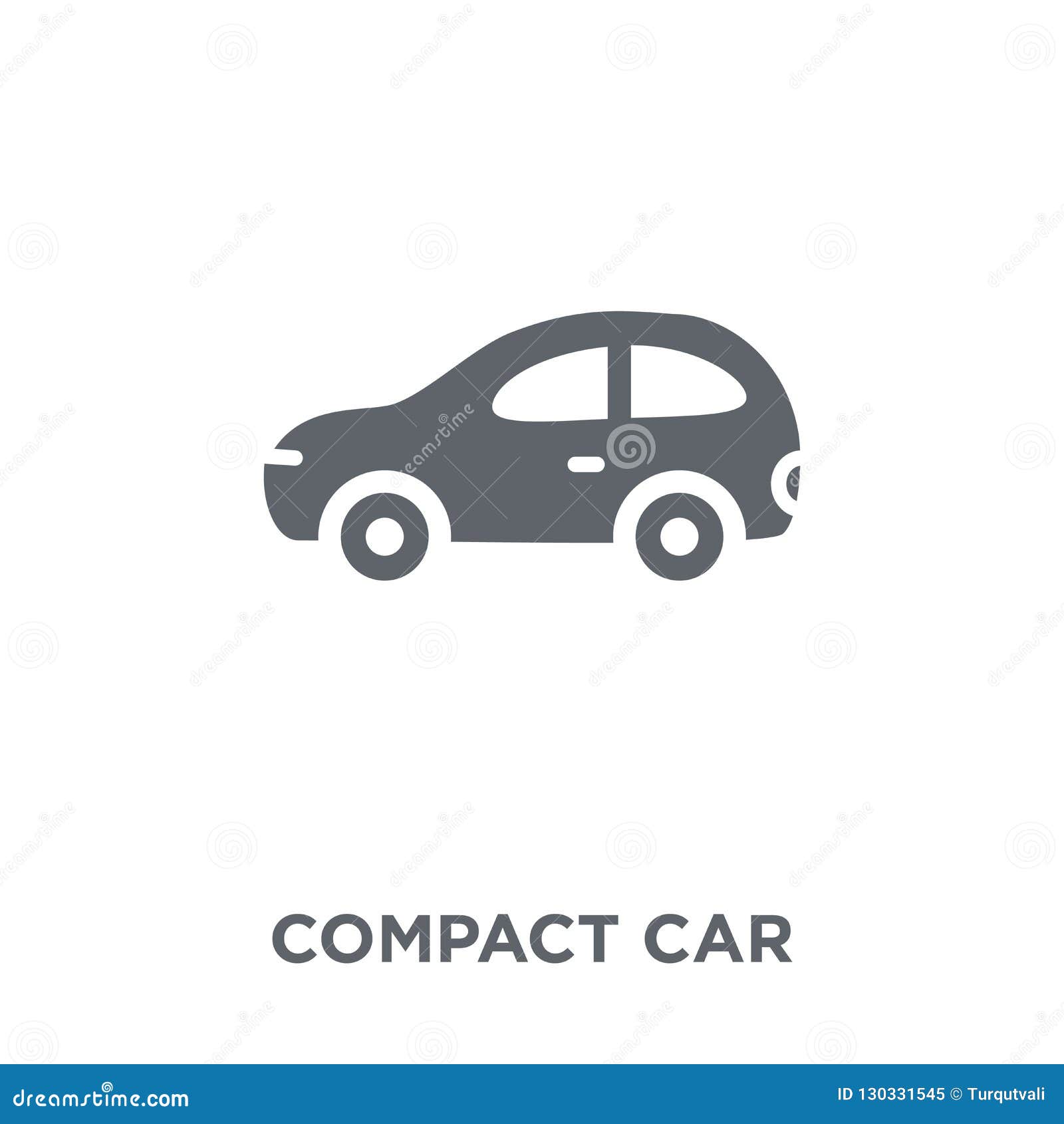 Compact Car Icon from Transportation Collection. Stock Vector ...