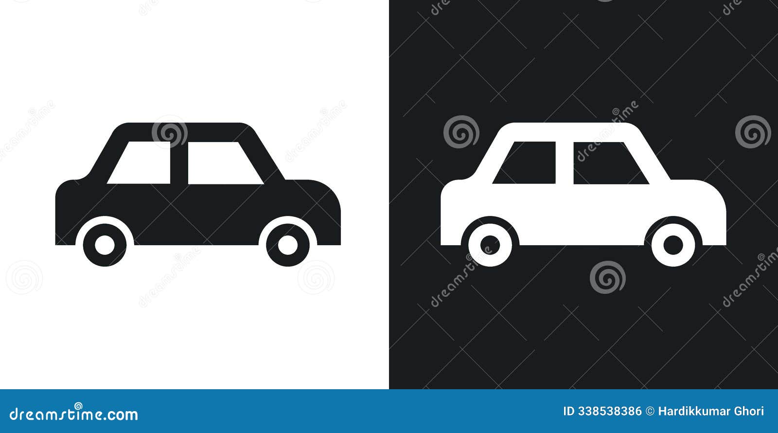 Compact Car Icon Vector Set on White Background Stock Vector ...