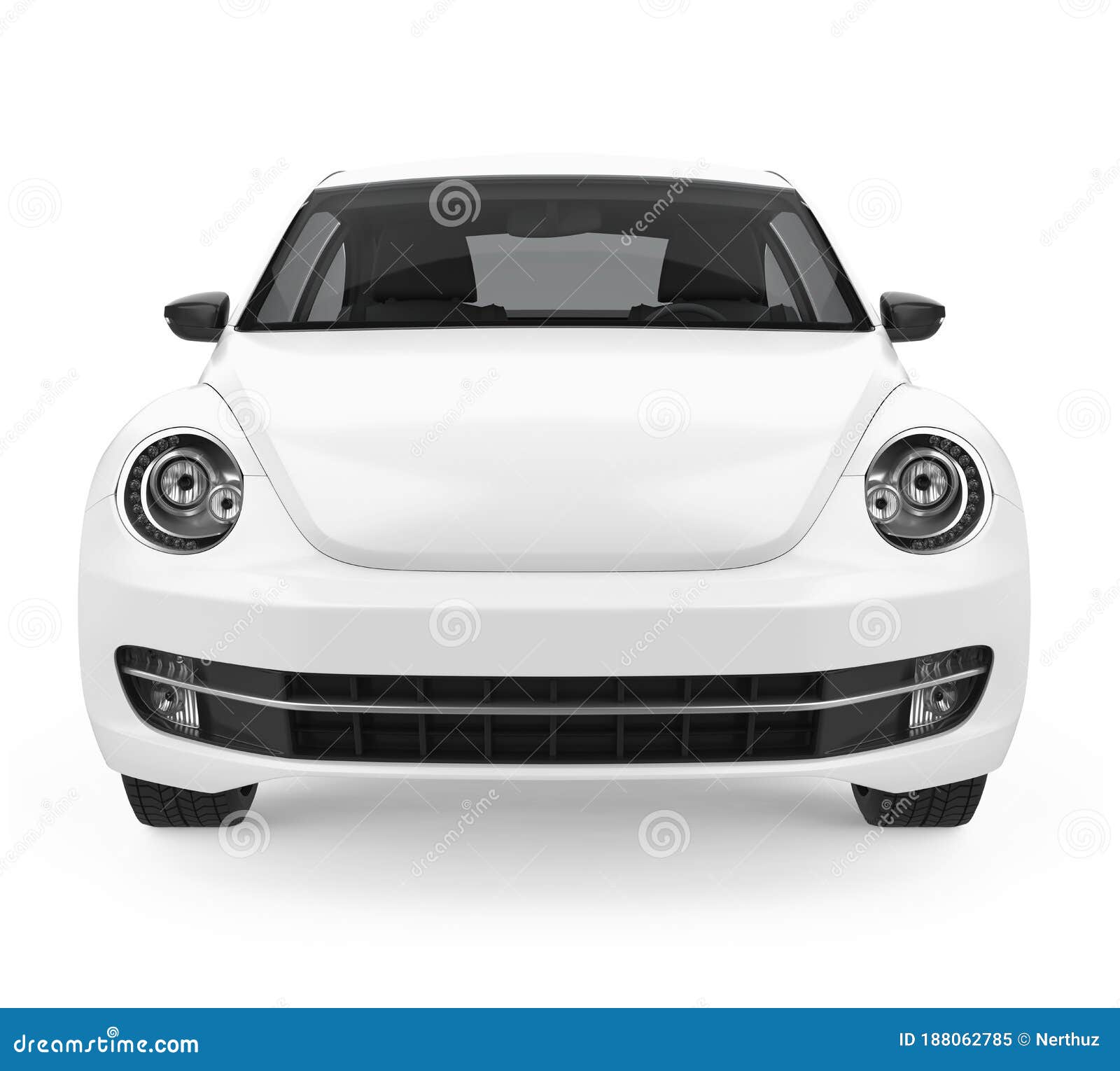 Compact Car Isolated stock illustration. Illustration of automobile ...