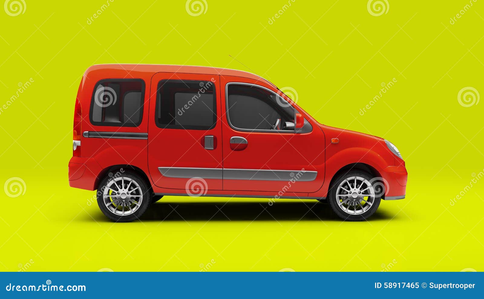 Compact cargo van stock image. Image of automobile, transporter - 58917465