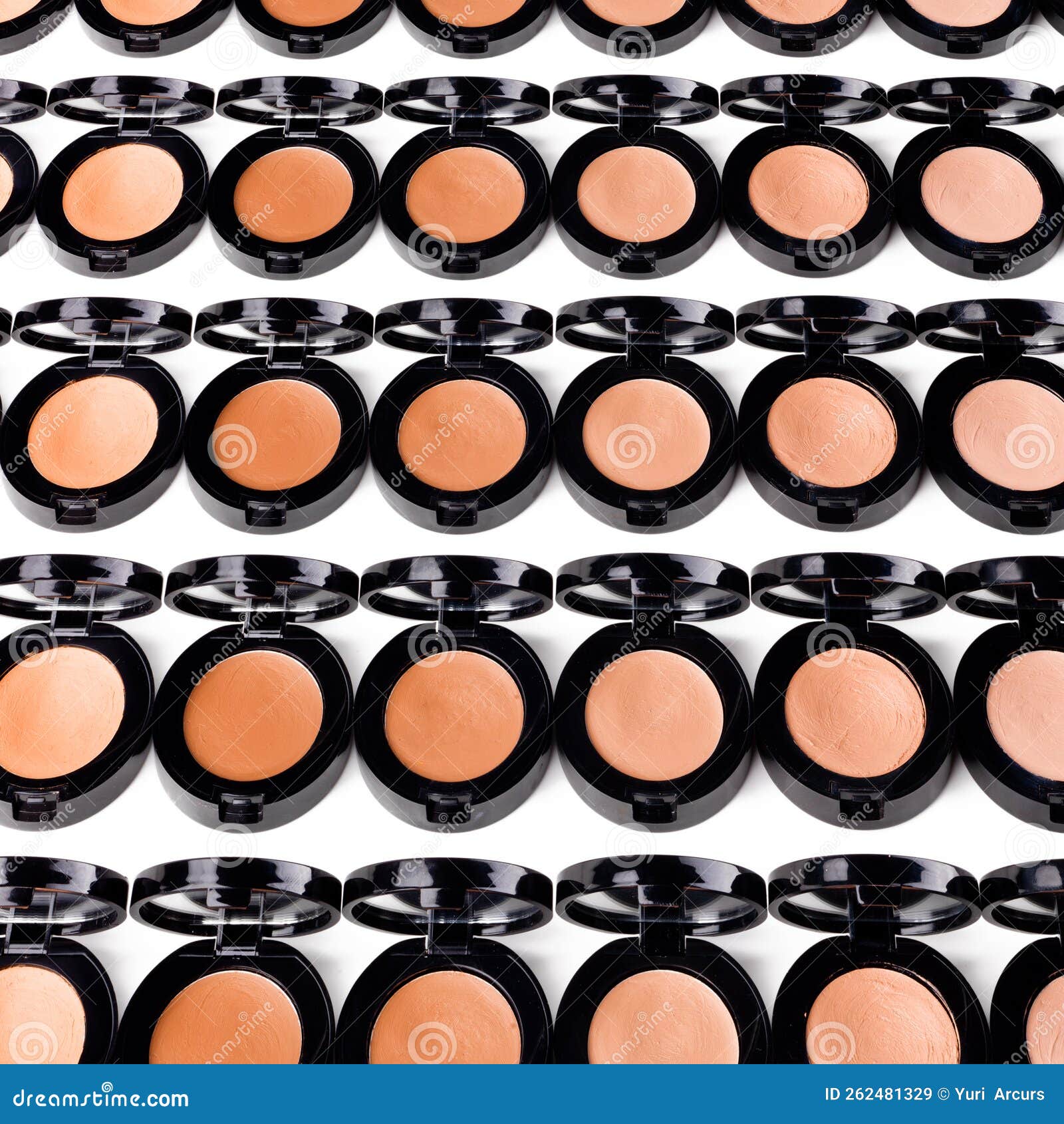Compact Closeup. an Isolated Shot of Different Shades of Makeup. Stock Image - Image of zoom ...