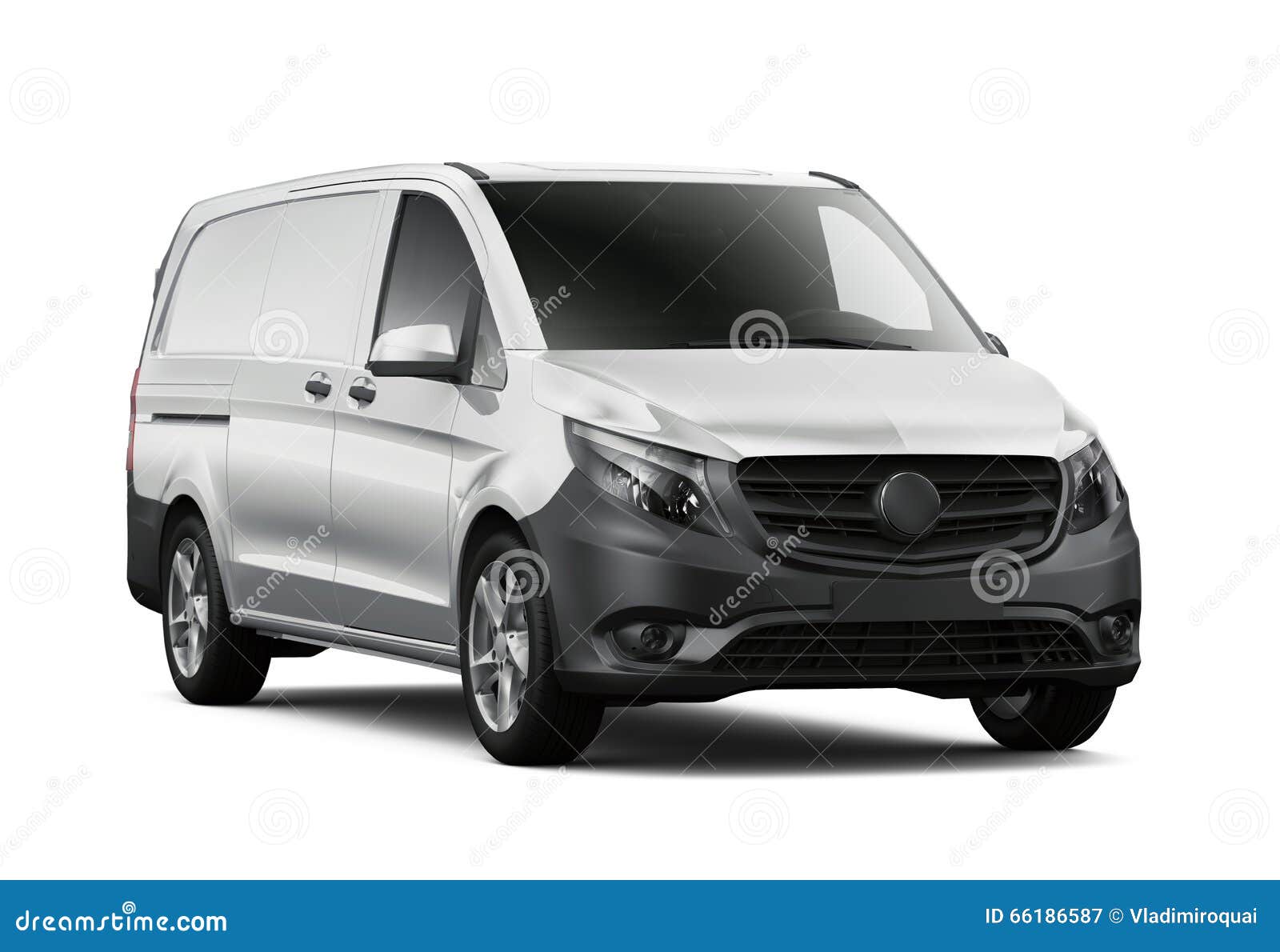 Compact commercial van stock illustration. Illustration of container ...