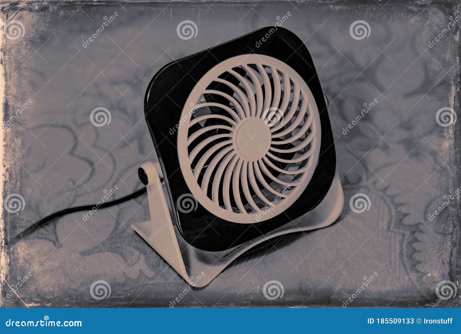 Compact Desktop Fan for Home and Office Stock Image - Image of rotation ...
