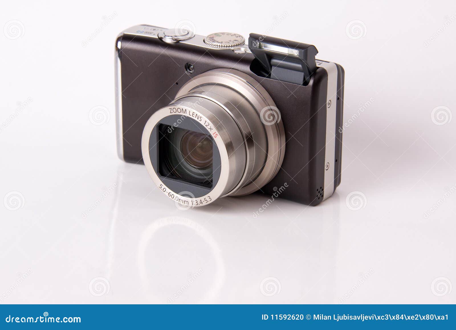 Compact Digital Camera stock photo. Image of camera, flash - 11592620