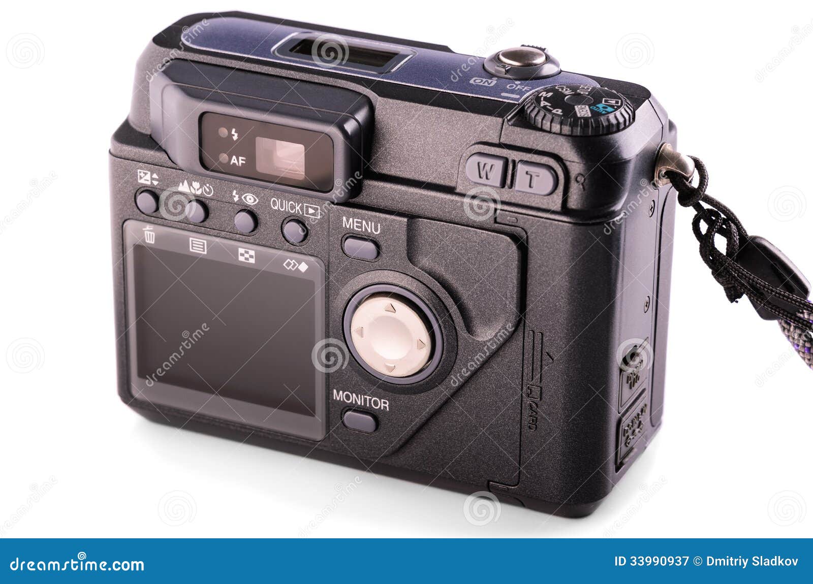 Compact Digital Camera Control Panel Stock Image - Image of shutter ...