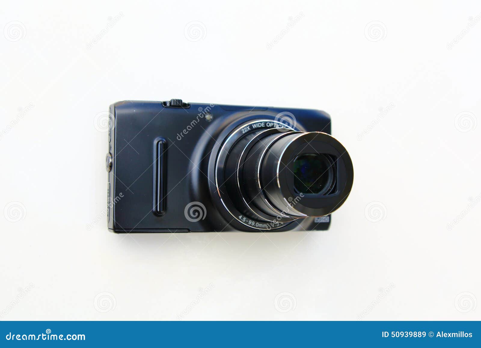 Compact Digital Camera and Lens Isolated Stock Image - Image of shutter ...