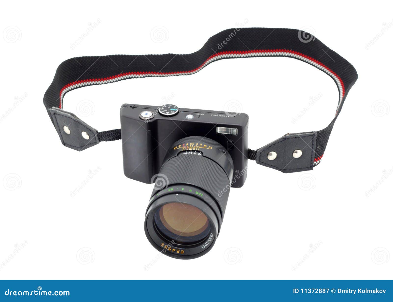 Compact Digital Camera with a Lens from the SLR Stock Image - Image of ...