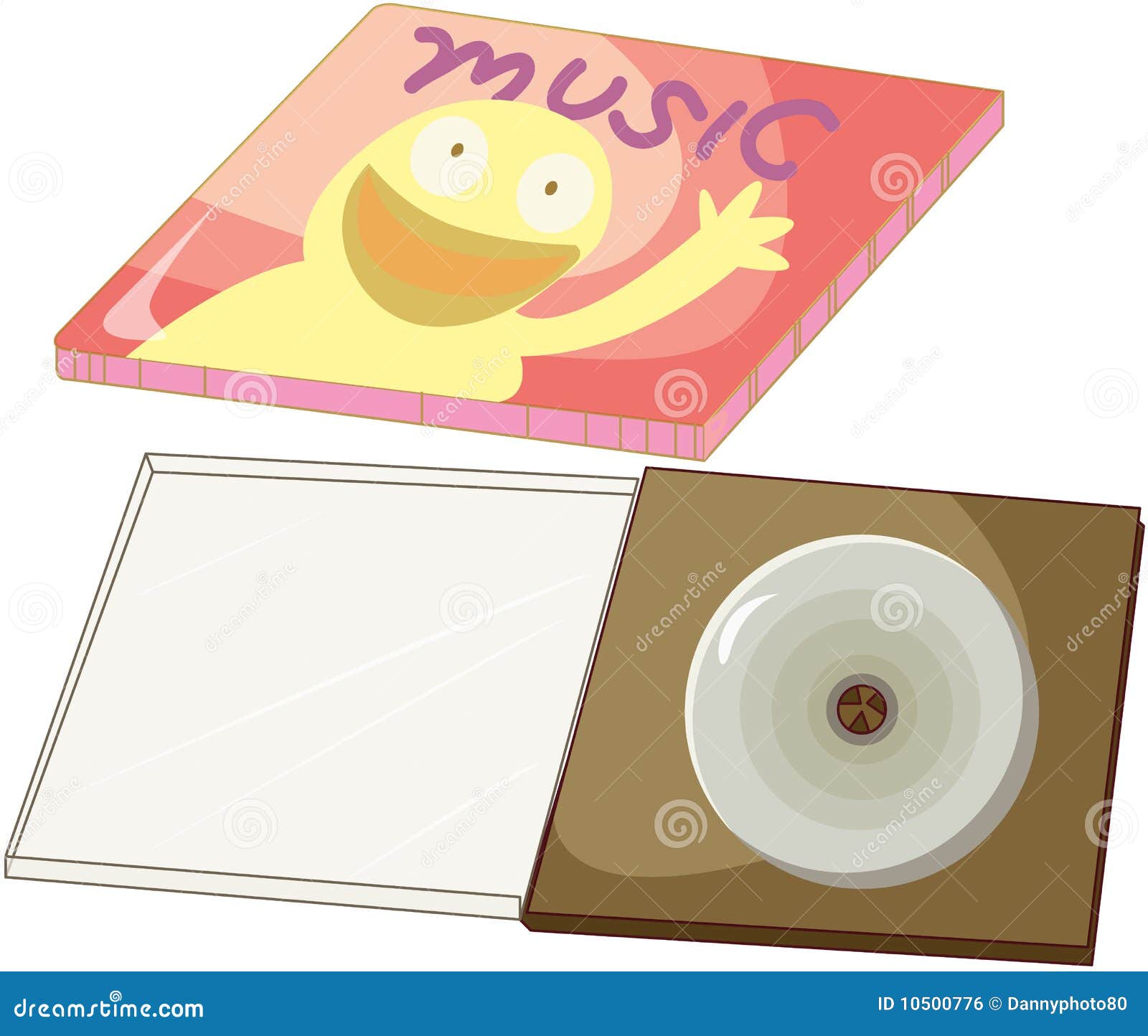 Compact disc stock vector. Illustration of compact, background - 10500776