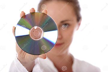 Compact disc stock photo. Image of employee, computer - 2305456