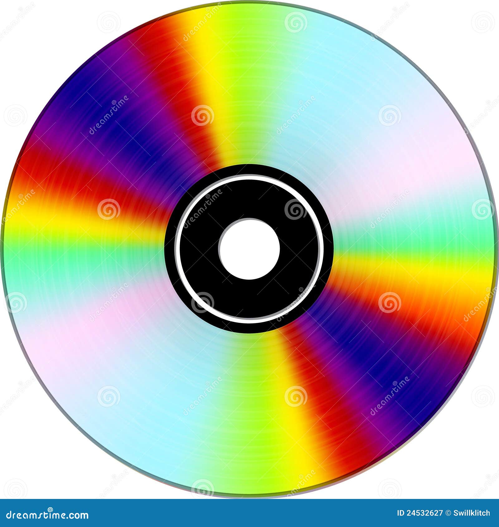 Compact disc stock vector. Illustration of high, record - 24532627