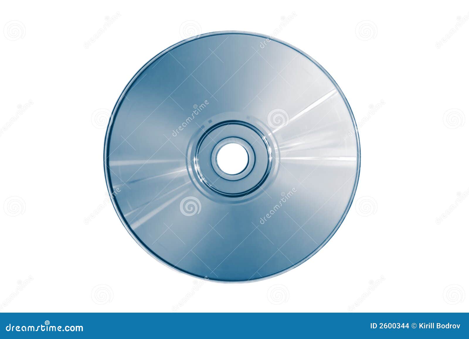 Compact disc (blue toned) stock photo. Image of movie - 2600344