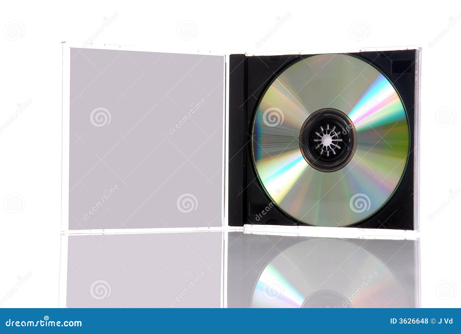 Compact disc in box stock photo. Image of burner, audio - 3626648