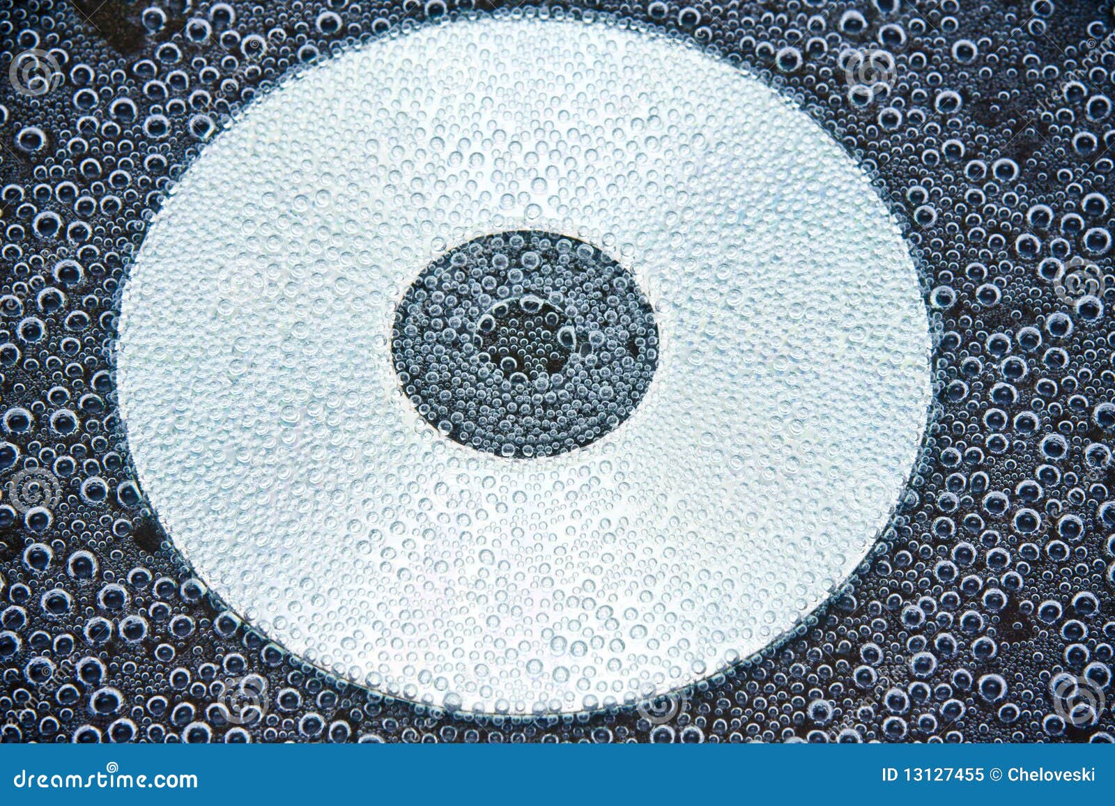 Compact disc with bubbles stock illustration. Illustration of isolated ...