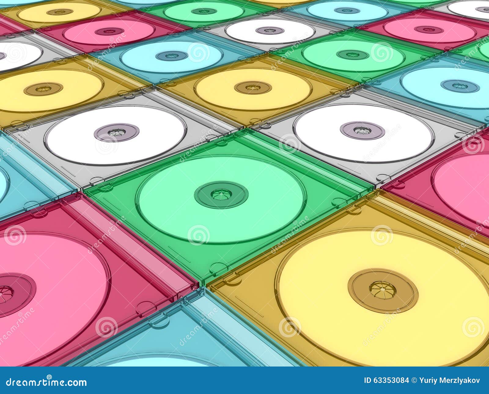 Compact Disc (or CD, DVD, BD) with Slim Box Stock Illustration ...