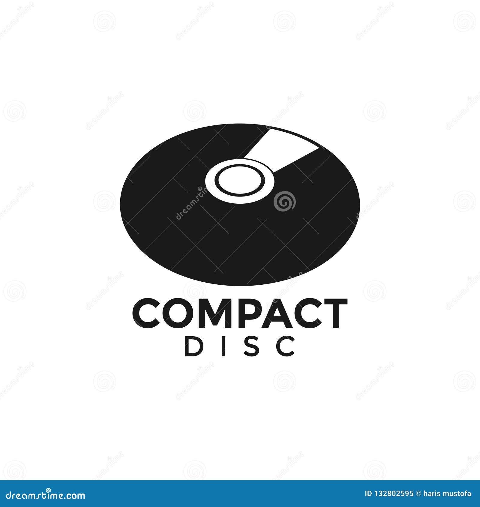 Compact Disc CD Graphic Design Template Vector Illustration Stock ...