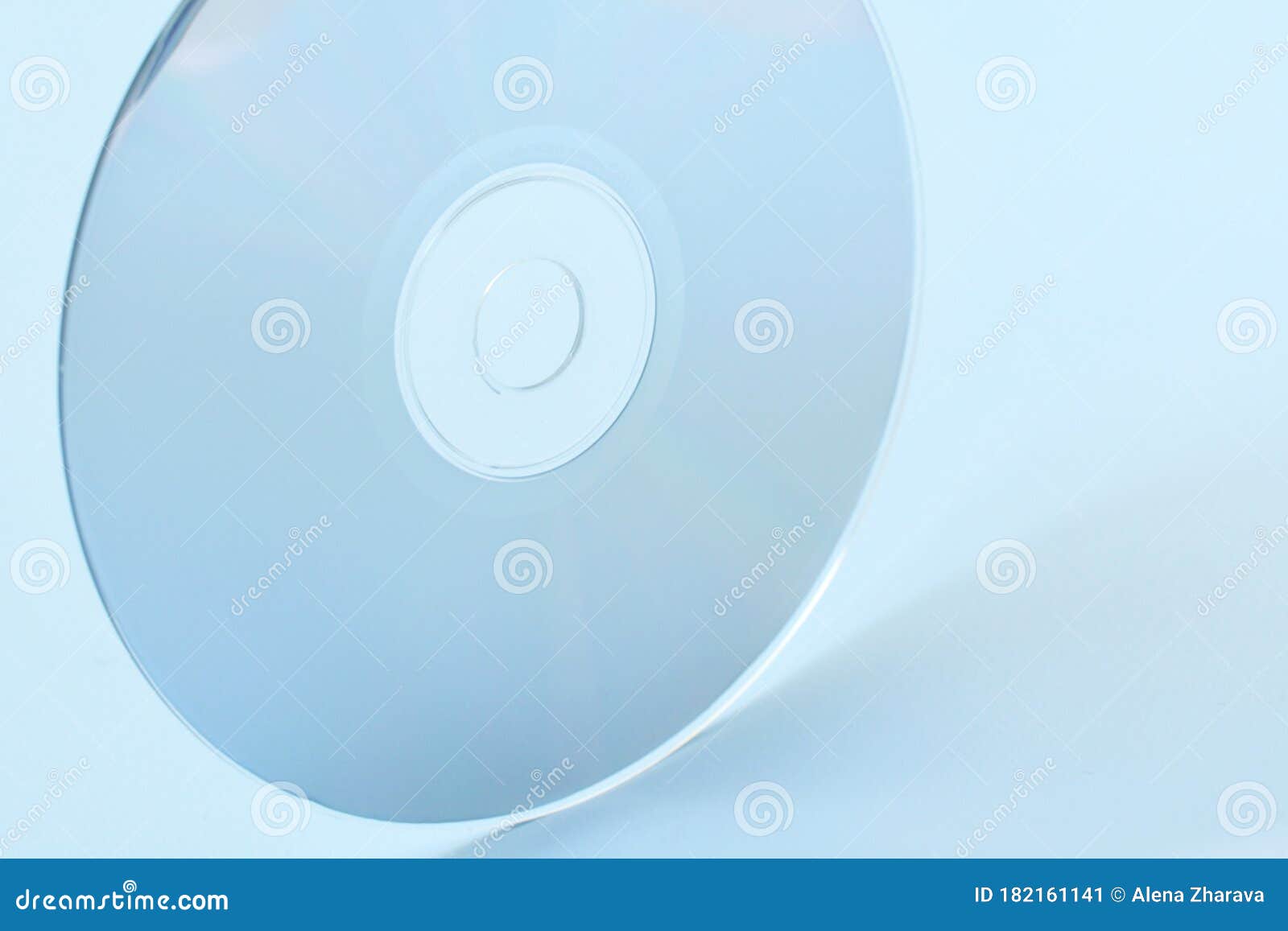 Compact Disc CD with Reflections in Front Stock Image - Image of media ...