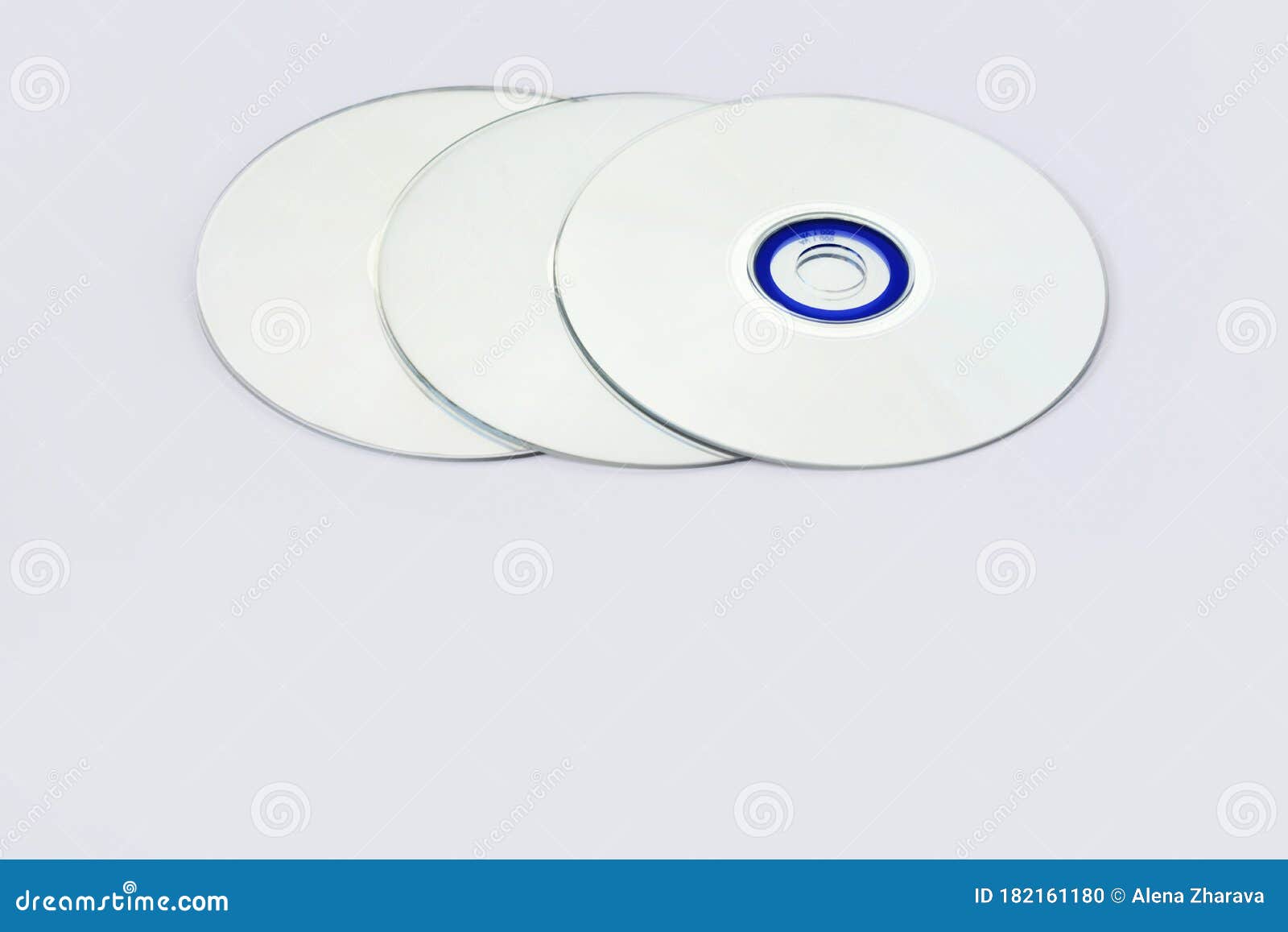 Compact Disc CD with Reflections in Front Stock Photo - Image of ...