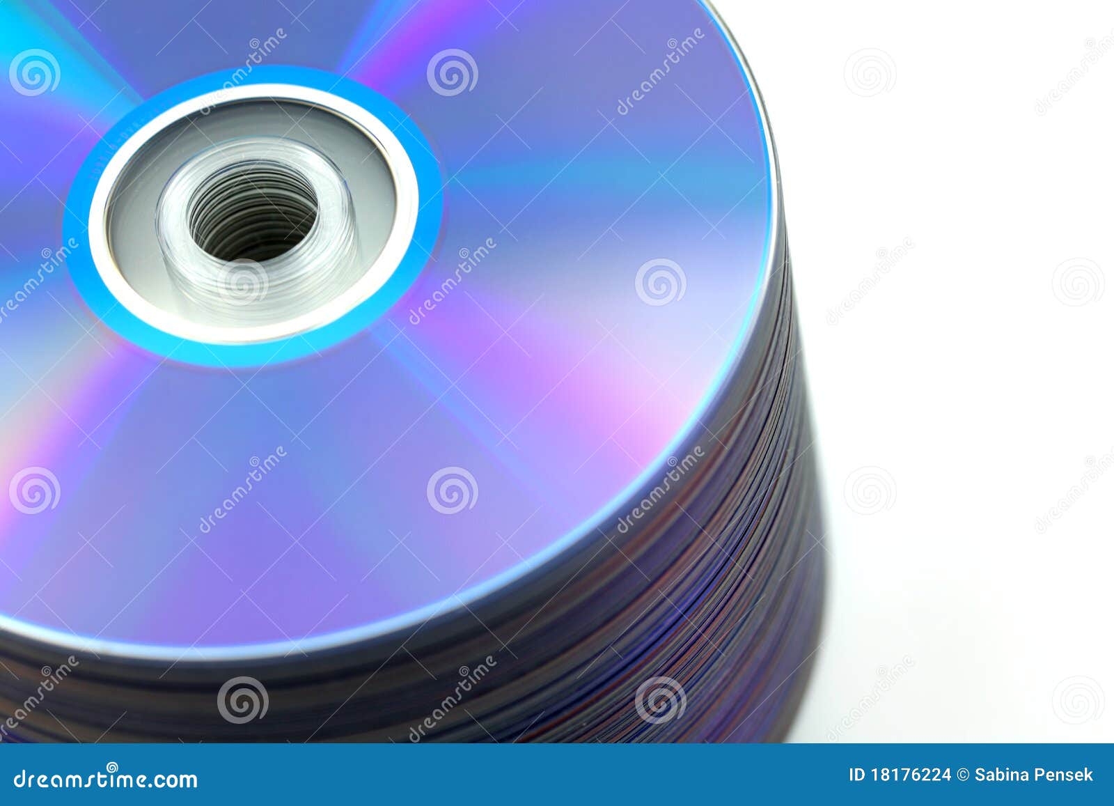 Compact Disc CD S Stack on White Stock Photo - Image of data, music ...
