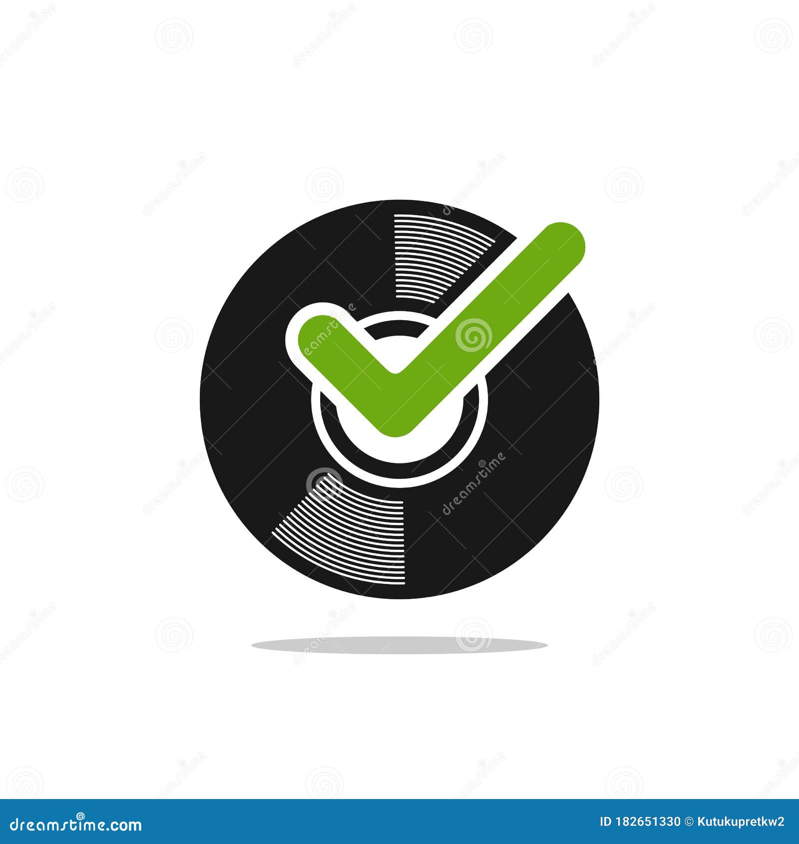 Compact Disc Check Mark Logo Template Illustration Design. Vector EPS ...