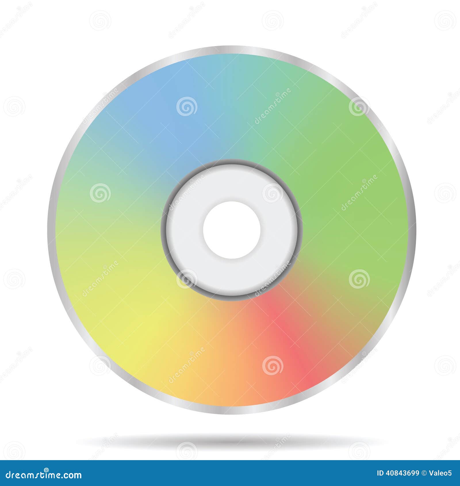 Compact disc stock vector. Illustration of multimedia - 40843699