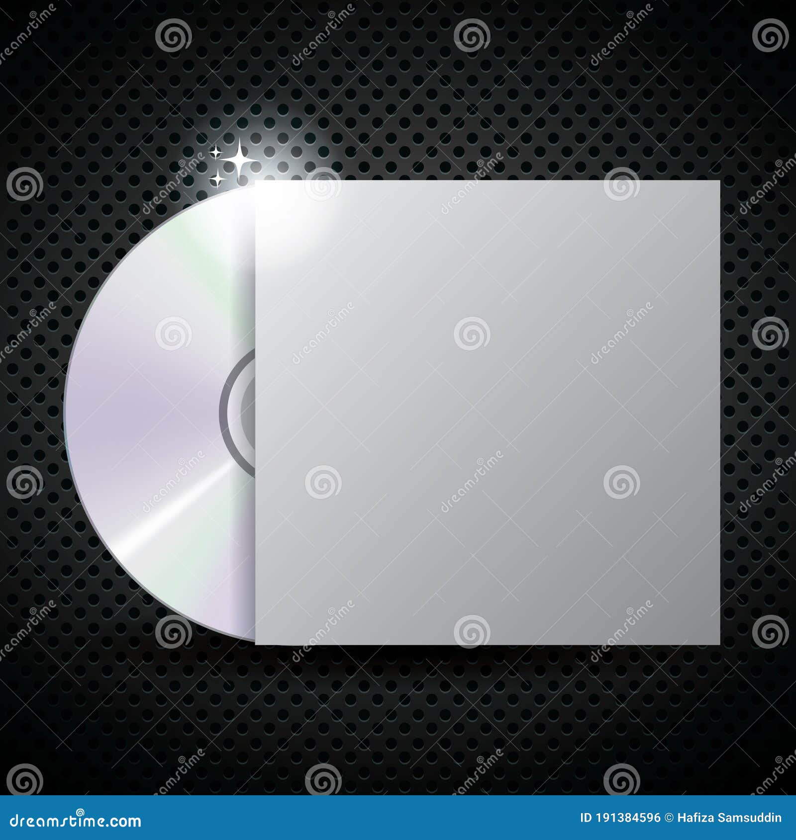 Compact Disc with Cover. Vector Illustration Decorative Design Stock ...
