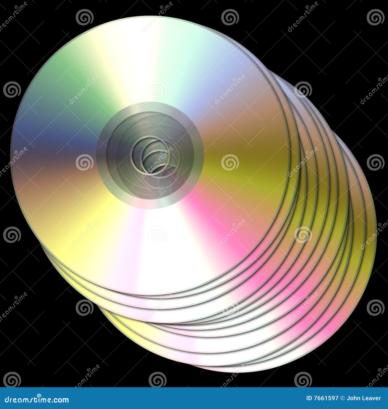 Compact-disc/dvds stock de ilustración. Ilustración de redondo - 7661597