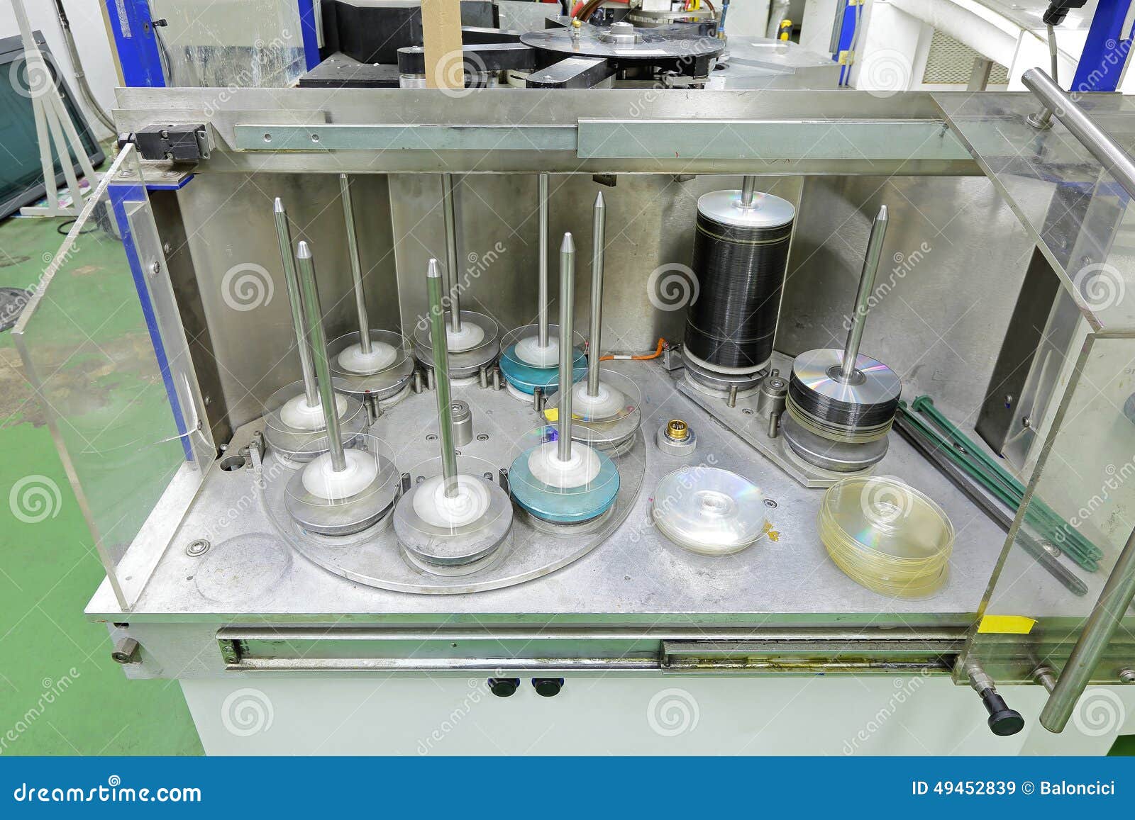 Compact Disc Factory stock image. Image of manufacturing - 49452839