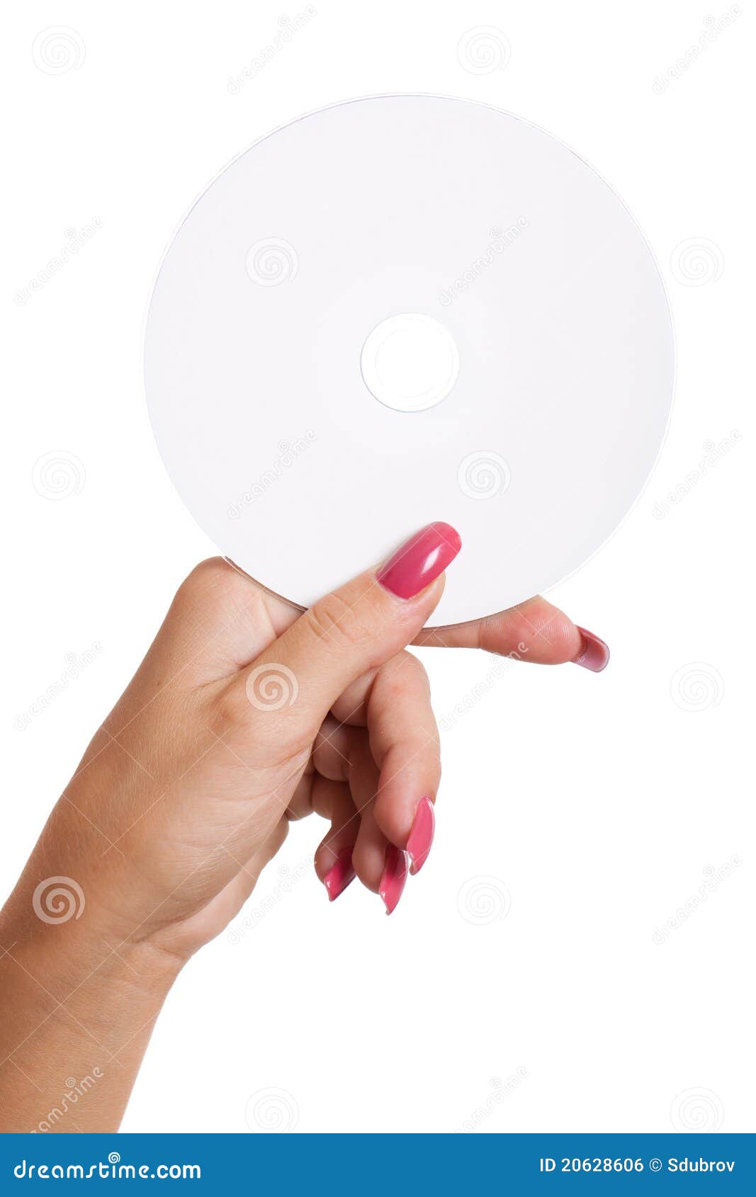 Compact Disc in Female Hand Stock Photo - Image of storage, movie: 20628606